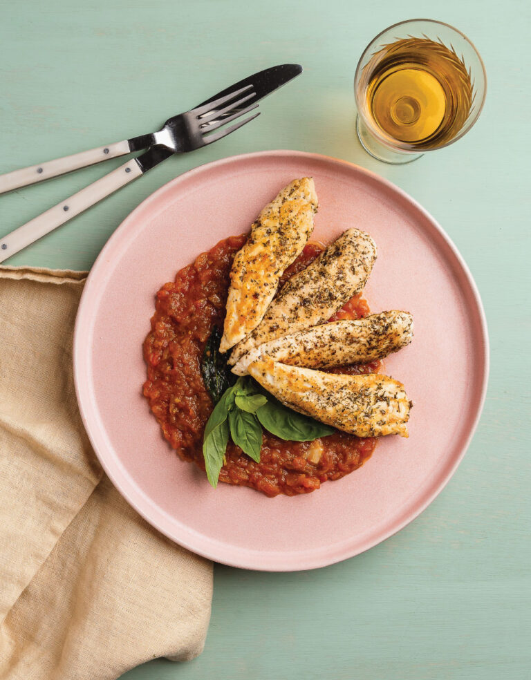 Solomillo de pollo en salsa arrabiata - Bon Pollo